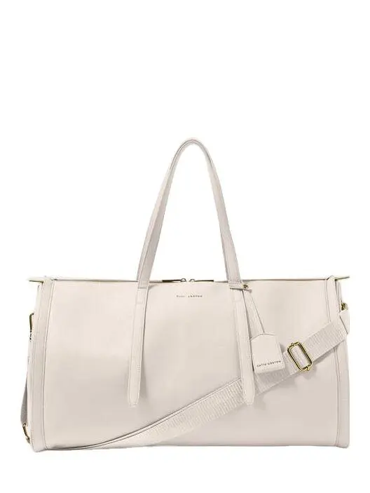 KATIE LOXTON Fold-out Garment Weekender Bag - Off White