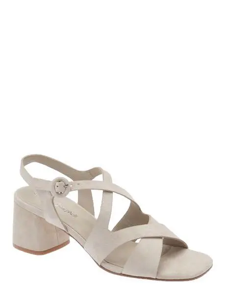 Jeffrey Campbell Rayet Strappy Block Heel Sandal - Ice Suede