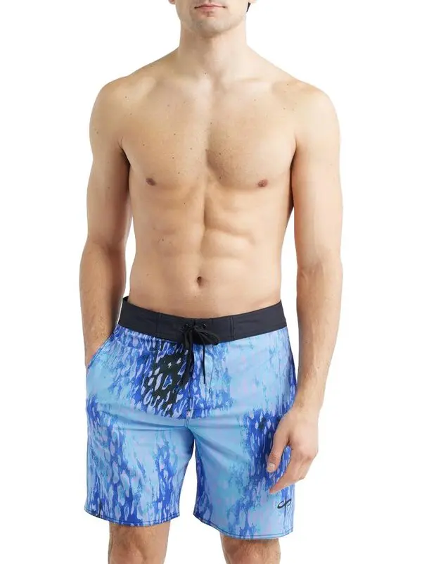 SANTO STUDIO Cole Houshmand Pro Board Shorts - Blue