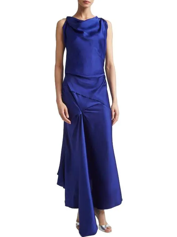 Victoria Beckham Posy Midi Dress - Bright Indigo