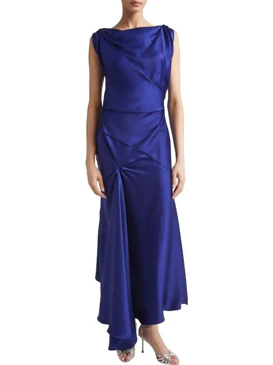 Victoria Beckham Posy Midi Dress - Bright Indigo