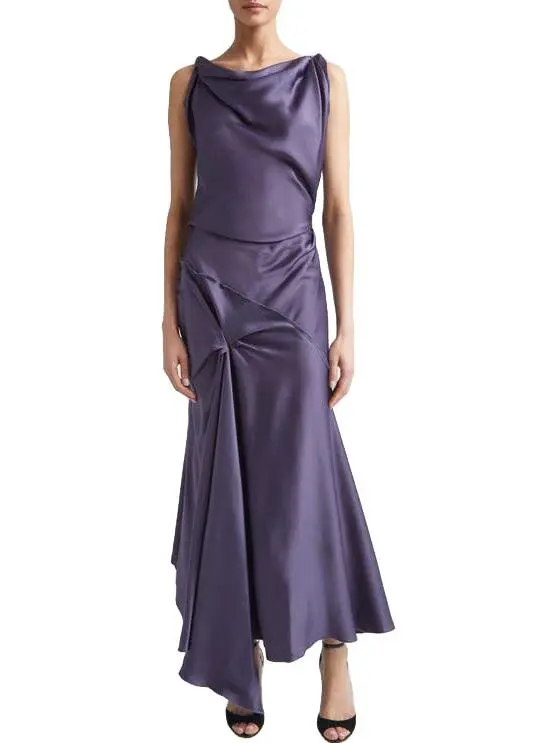 Victoria Beckham Posy Midi Dress - Eclipse