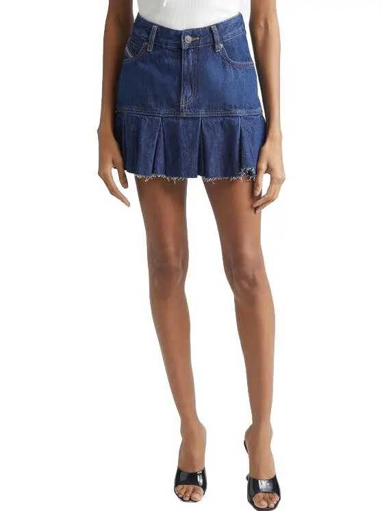 DIESEL® Cotton Miniskirt - Denim