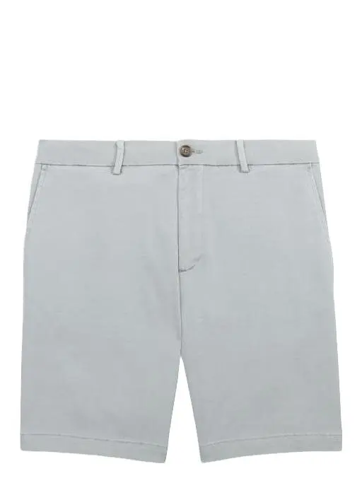 Scott Barber Savannah Stretch Cotton Twill Shorts - Mist