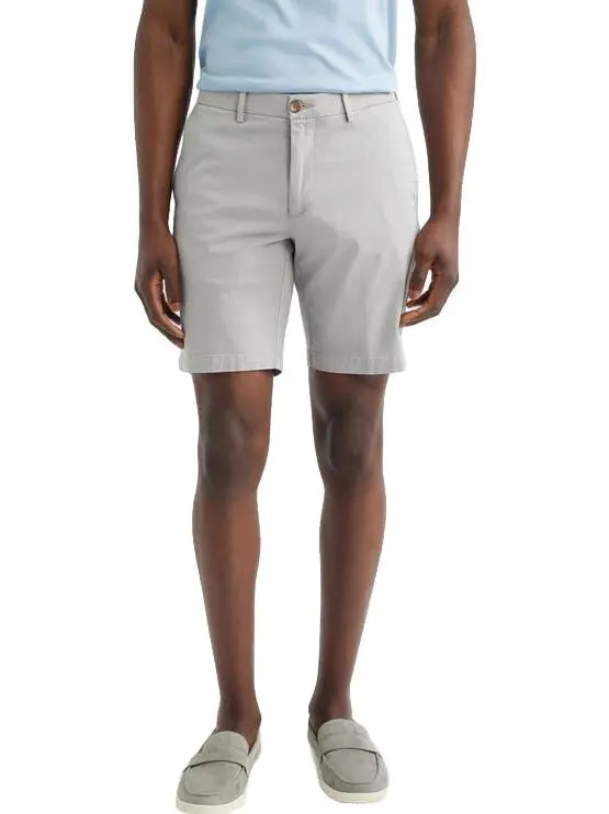 Scott Barber Savannah Stretch Cotton Twill Shorts - Mist