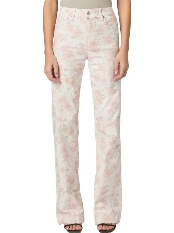 Paige Leenah High-waist Wide-leg Jeans - Bouquet