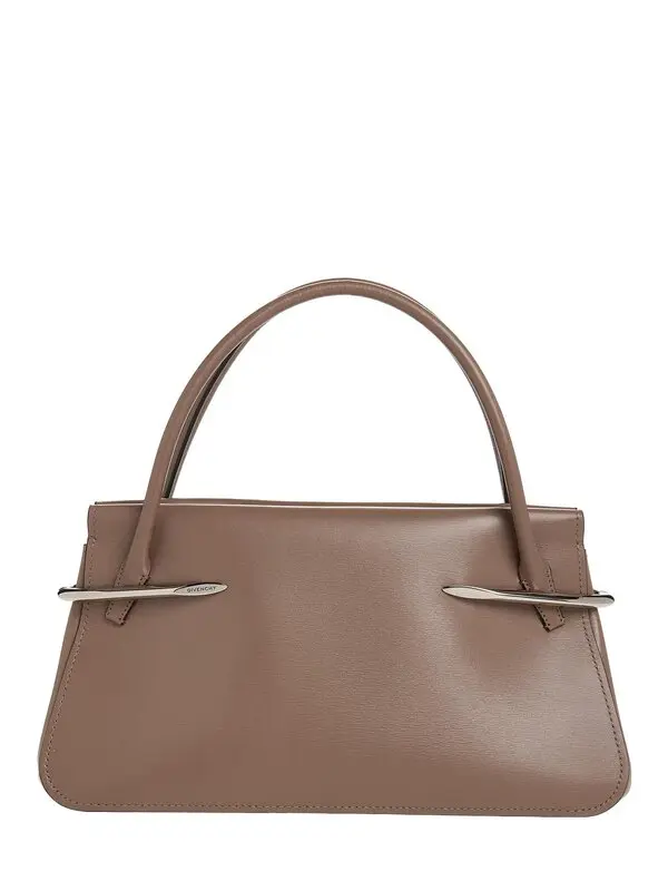 Givenchy Pinch Leather Top Handle Bag - 281-taupe