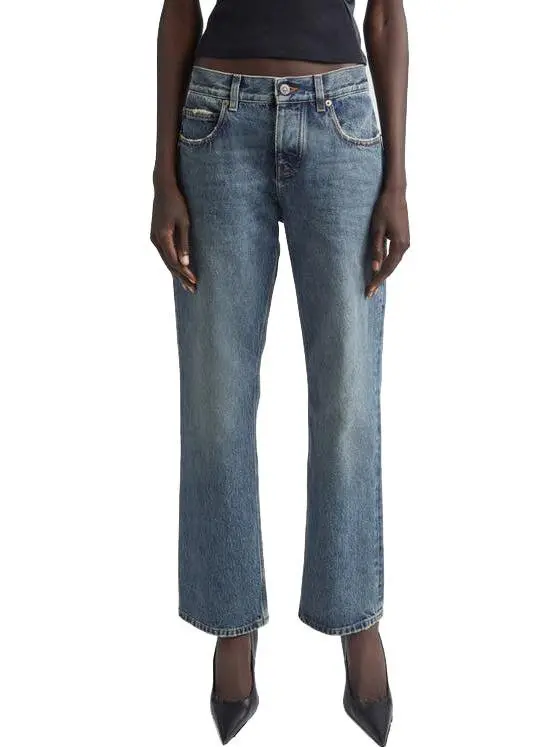 Balenciaga Regular-fit Distressed Jeans - 4129 Dirty Vintage Blue