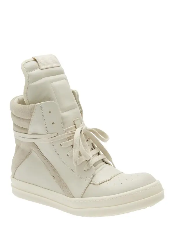 Rick Owens Geobasket High-top Sneakers - Dirty Milk/pearl Milk