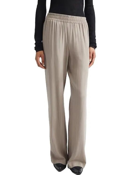 GOLDEN GOOSE Journey Wool Blend Gabardine Pants - Roasted Cashew