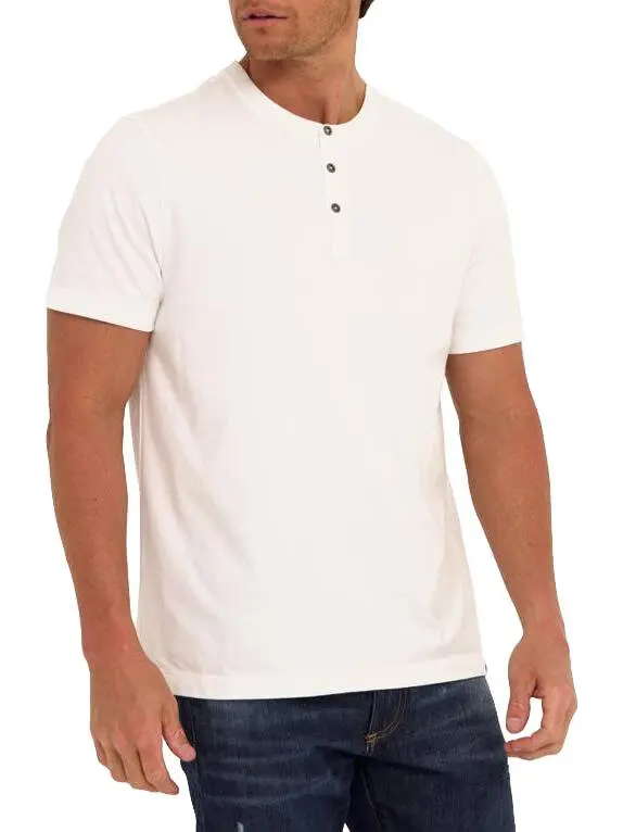 THREADS 4 THOUGHT Shayne Luxe Jersey Henley - White