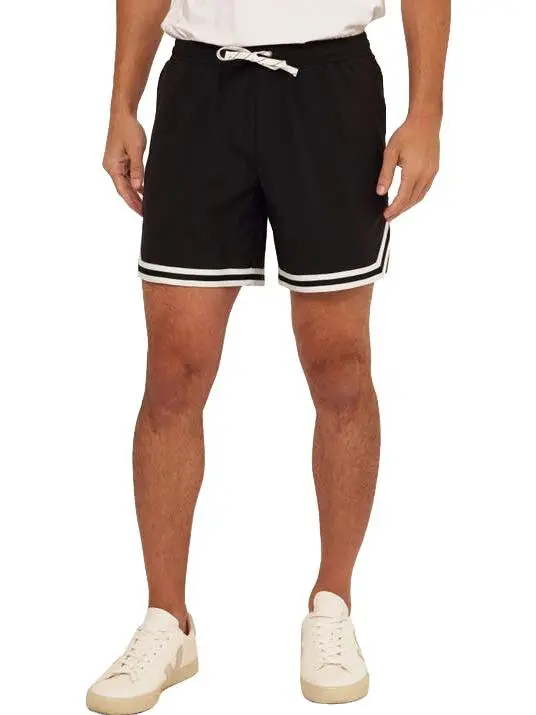 THREADS 4 THOUGHT Drawstring Stretchy Shorts - Black