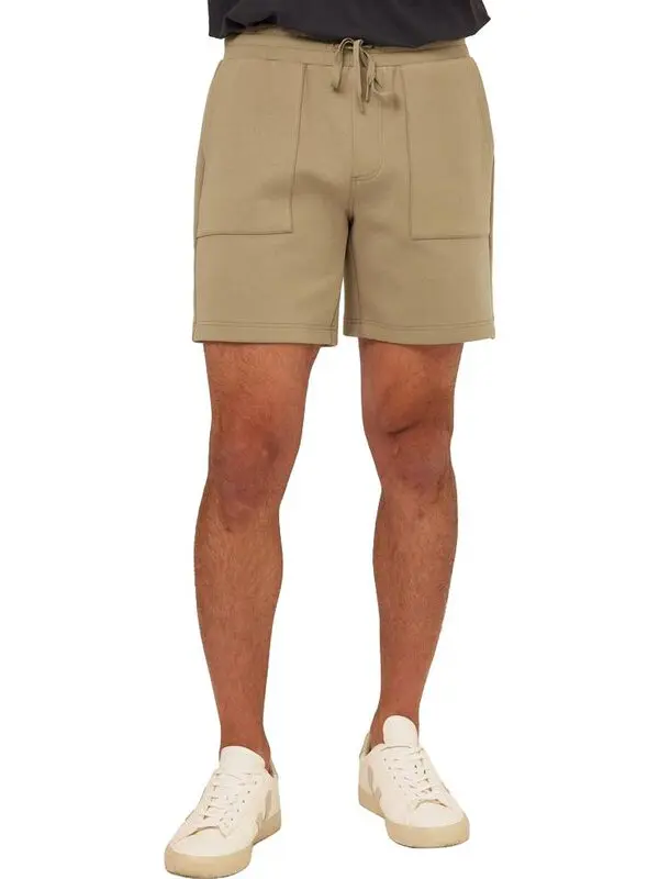 THREADS 4 THOUGHT Jaxson Peached Stretch Organic Cotton Blend Shorts - Hearthstone