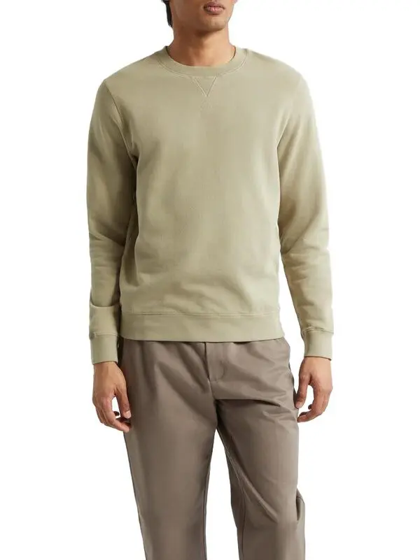 Sunspel French Terry Sweatshirt - Pistachio