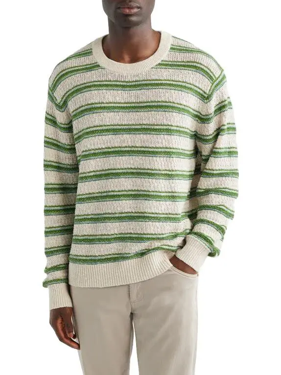 CORRIDOR Stripe Cotton Sweater - Natural