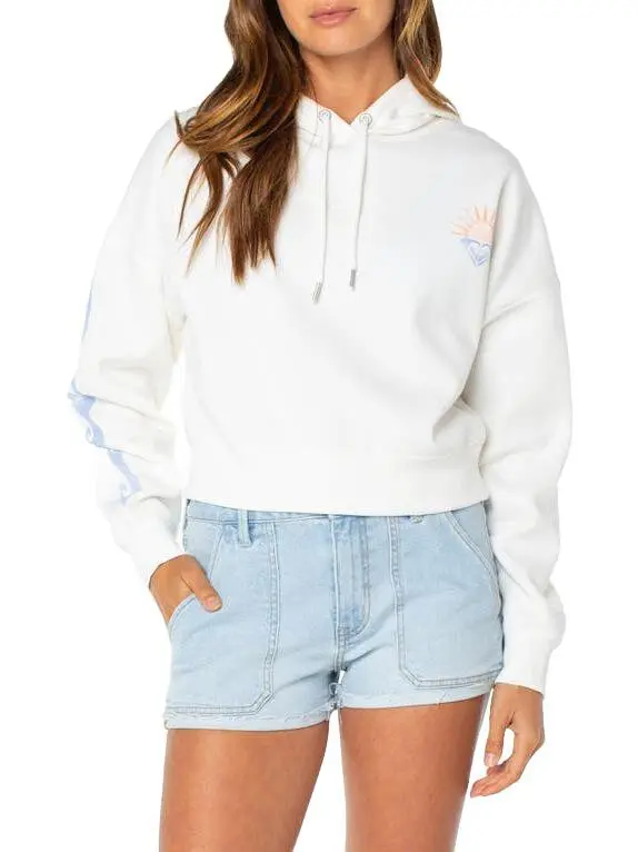Roxy Breakwater Graphic Hoodie - Cloud Dancer
