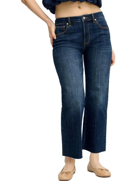 Sam Edelman Ankle Straight Leg Jeans - Greenwich