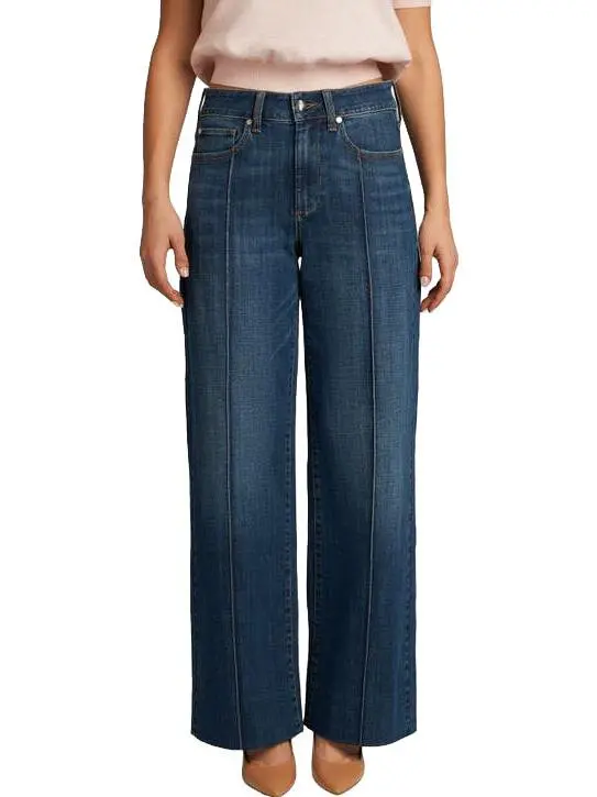 Sam Edelman High-rise Wide-leg Trouser Jeans - Bozeman Medium Wash