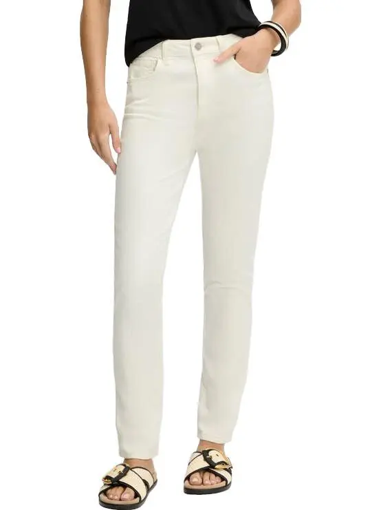 Sam Edelman Pencil Slim Straight Leg Jeans - Ecru
