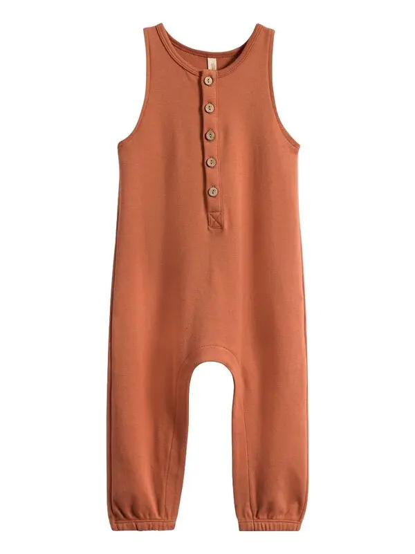 QUINCY MAE Cotton Romper - Poppy