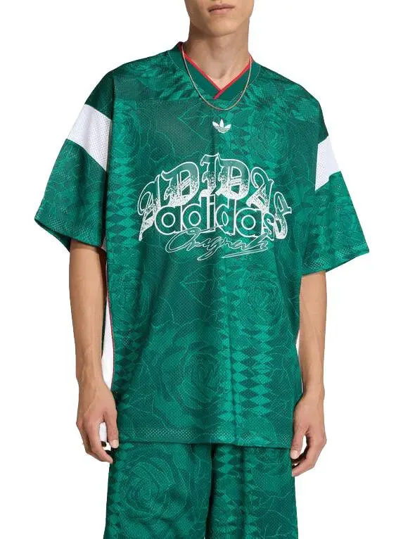 Adidas Roses Mesh Jersey - Collegiate Green//