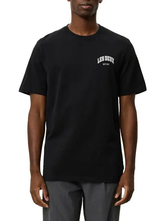 LES DEUX Brady Hoop Graphic T-shirt - Black