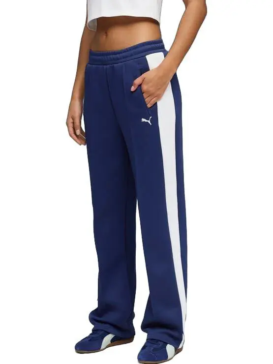 PUMA T7 Always On Straight Leg Track Pants - Blue Jewel