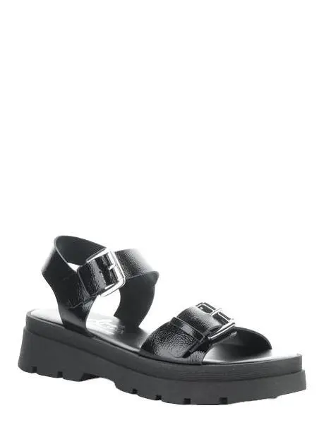 BOS. & CO. Platform Sandal - Black