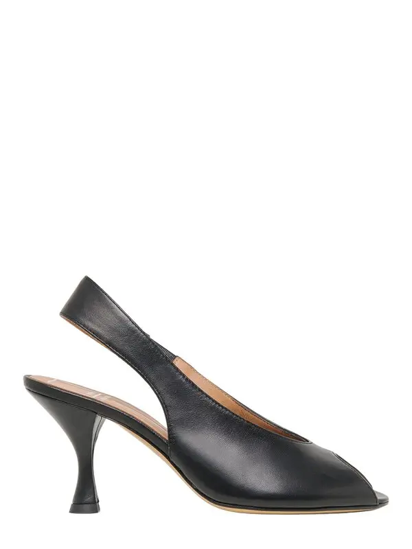 DOLCEVITA Madow Leather Slingback Heel - Black Leather