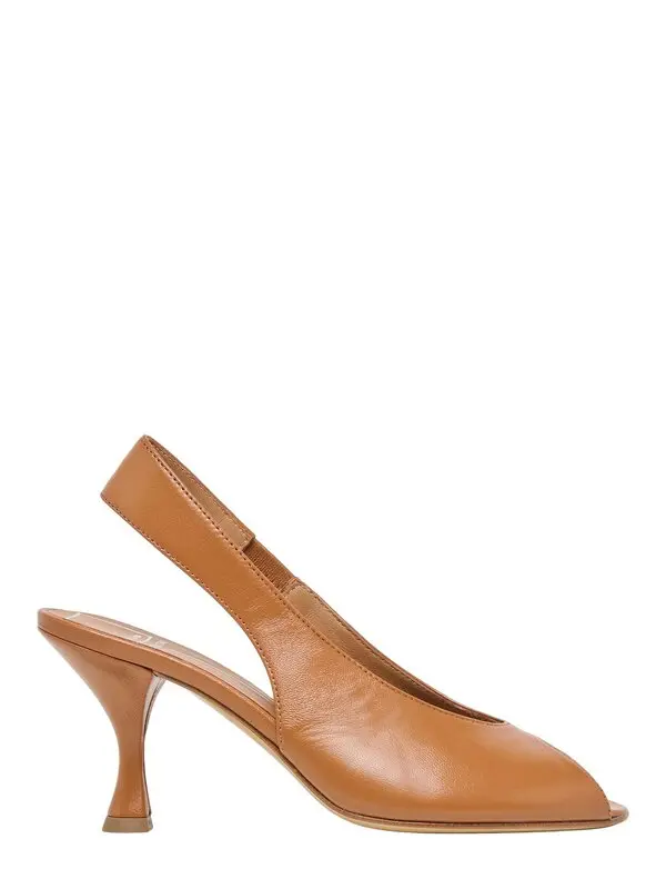 DOLCEVITA Madow Slingback Heels - Tan Leather