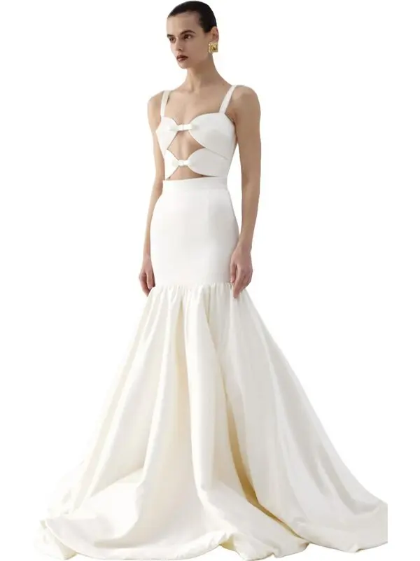 THE NEW ARRIVALS ILKYAZ OZEL Amoria Maxi Dress - White