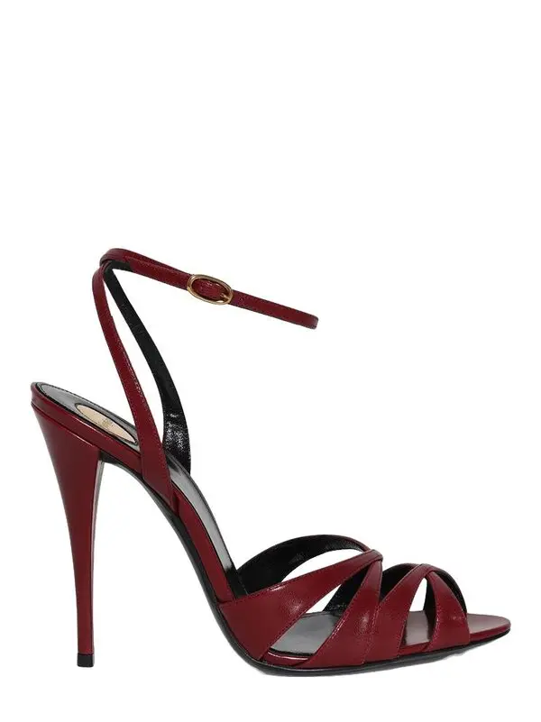 Saint Laurent Touze 110 Calypso Sandal - Red