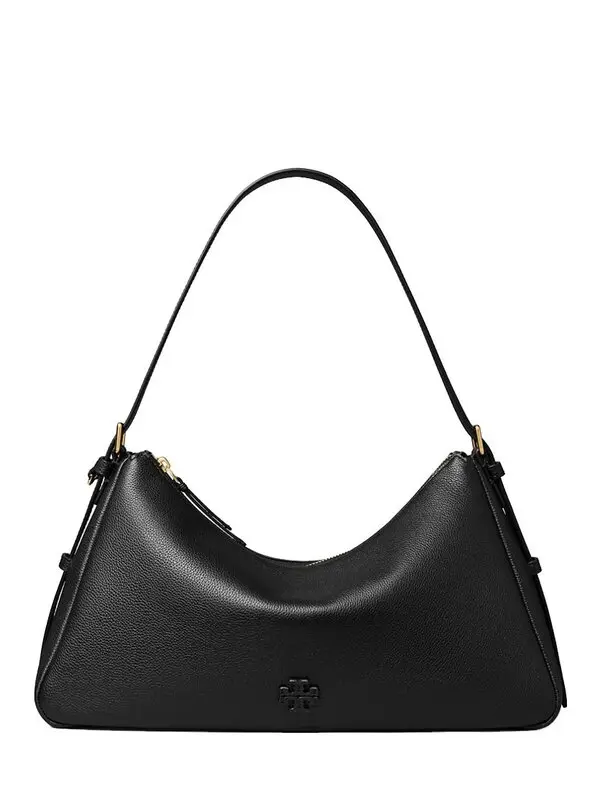 Tory Burch Thea Zip Top Shoulder Bag - Black