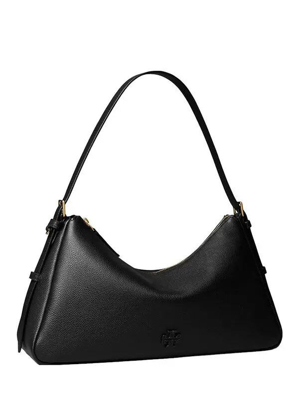 Tory Burch Leather Shoulder Bag - Black