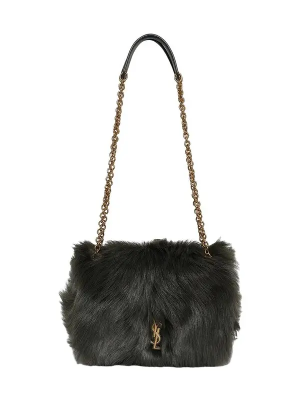Saint Laurent Mini Jamie Shearling Bag - Green