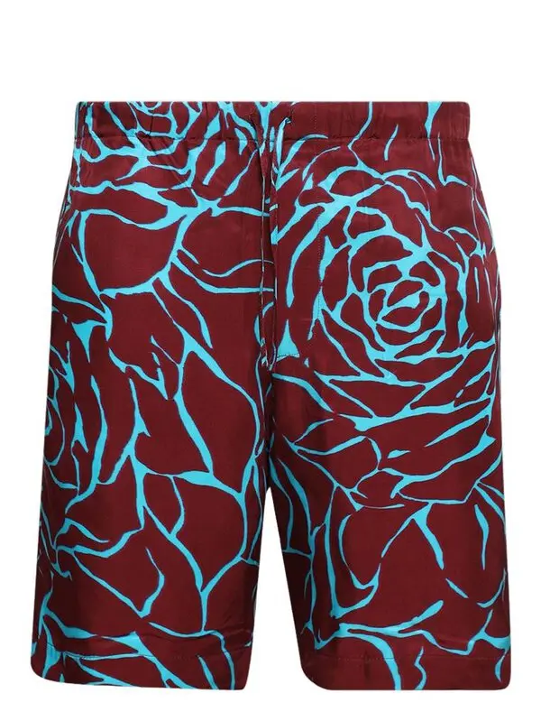 Dries Van Noten Piperi Shorts - Burgundy
