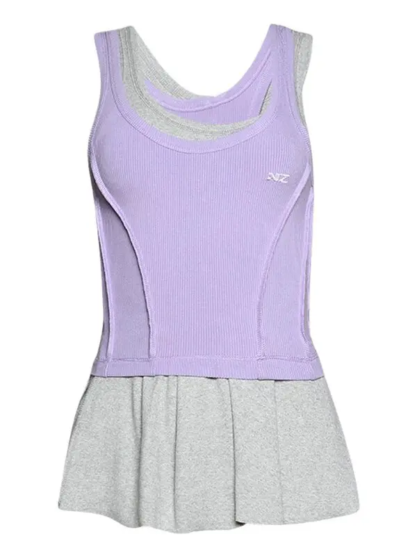Natasha Zinko Layered Tank Top - Purple