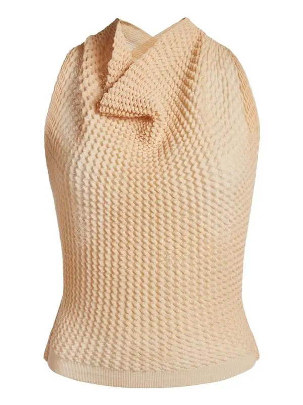 Victoria Beckham Draped Top - Beige