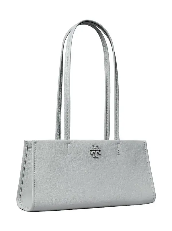 Tory Burch Leather East West Satchel - Misty Cloud