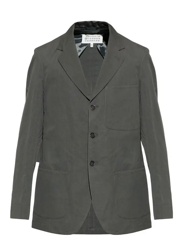 MAISON MARGIELA Single-vent Blazer - Grey