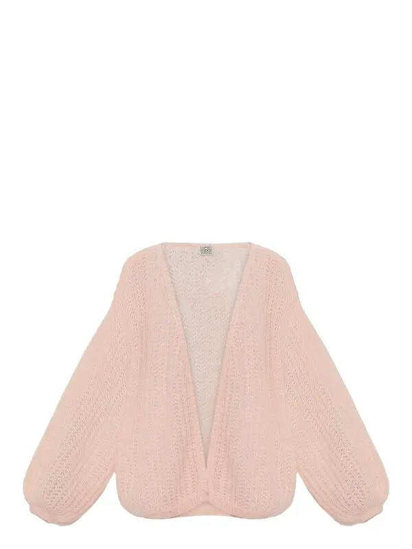 TOTEME Oversized Knit Cardigan - Pink
