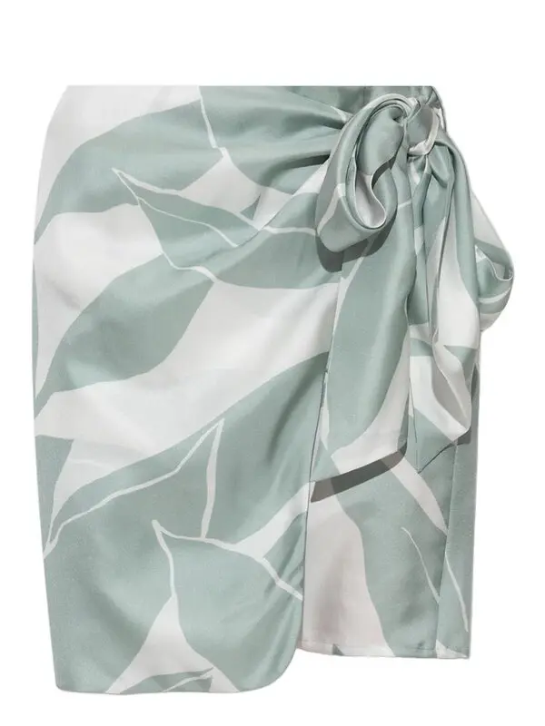 Max Mara Strano Silk Skirt - Green