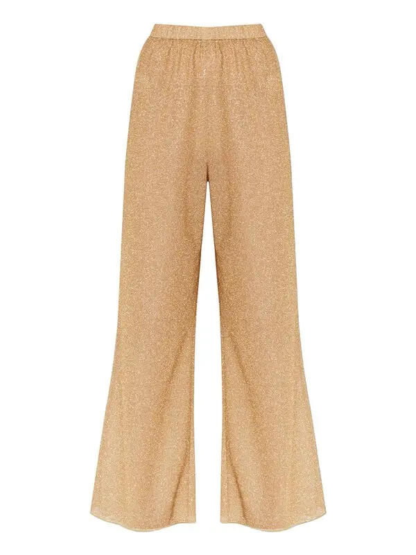 Oseree Lurex Trousers - Gold