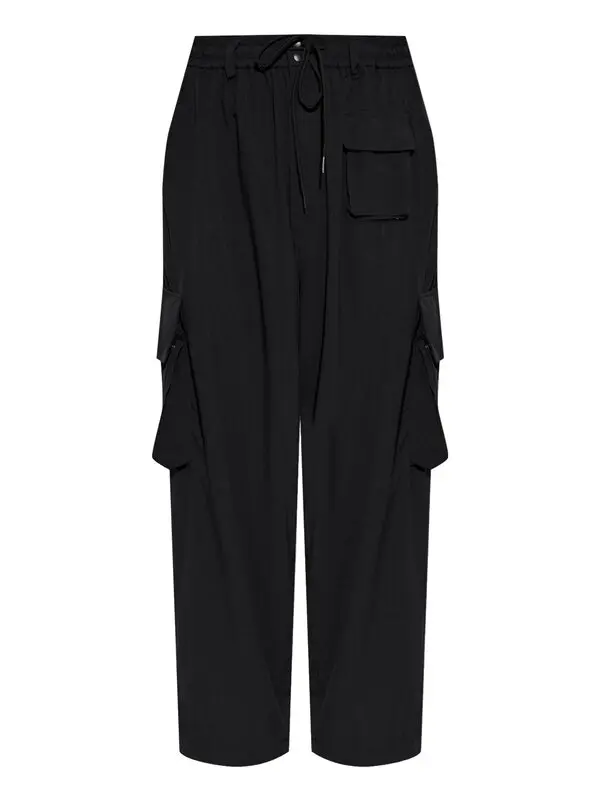 Y3 Wide-leg Cargo Trousers - Black