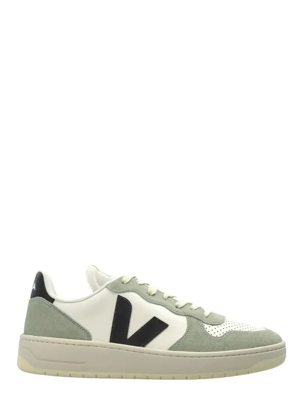 VEJA V-10 Prime Leather Sneakers - Green