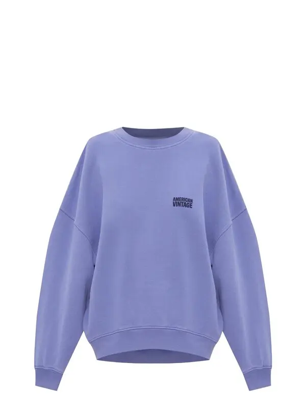 American Vintage Logo-printed Sweatshirt - Purple
