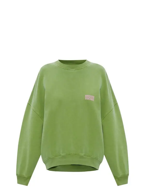 American Vintage Sweatshirt With Logo - Green