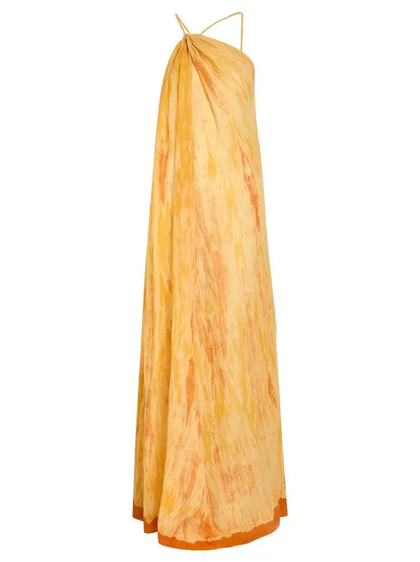 DELOS Amaya Printed Maxi Dress - Yellow