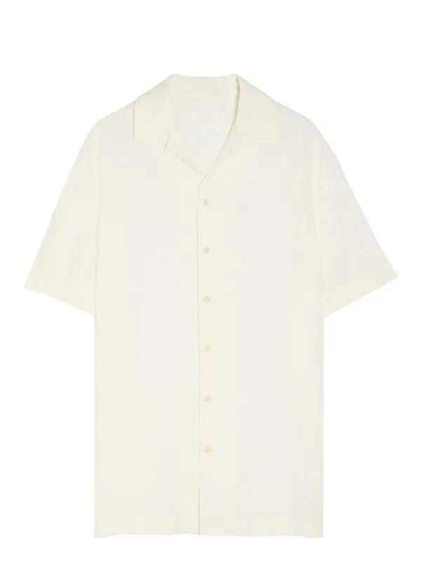 DELOS Otto Textured Woven Shirt - White