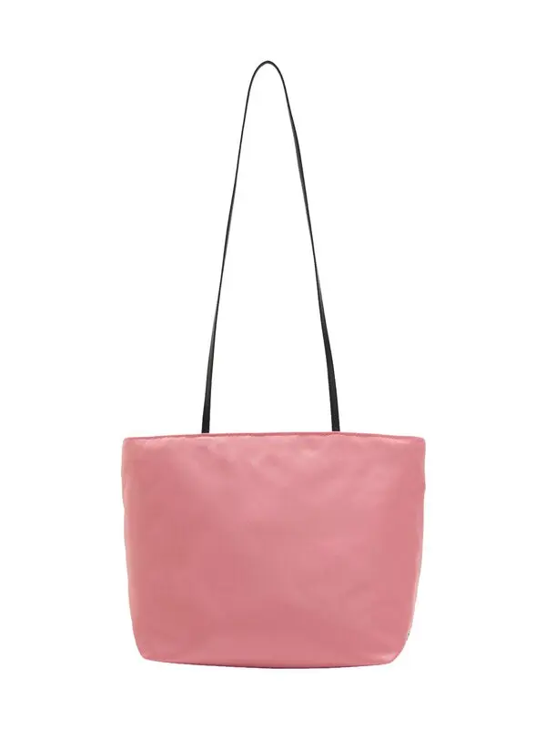 VALESQUE Spaghetti Strap Satin Tote Bag - Pink